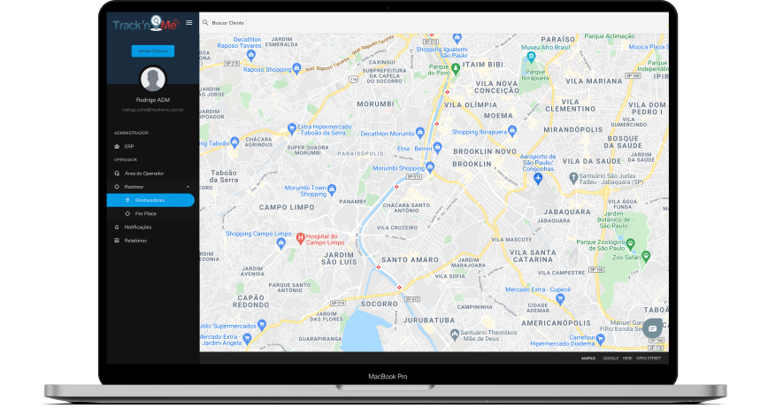 TracknMe – sistema de rastreamento